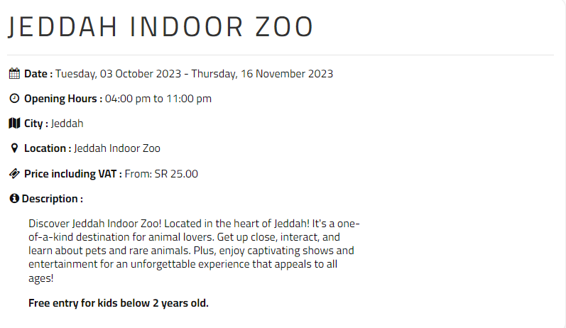Jeddah's New Indoor Zoo welcomes visitors to explore wild side | Al Bawaba