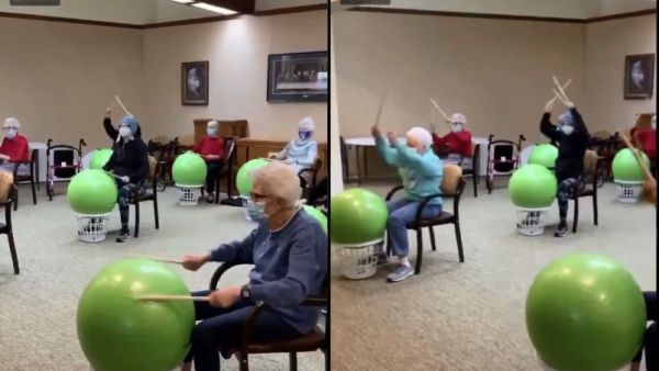 Video: Elderlies' Drums Exercise Melts People’s Hearts | Al Bawaba