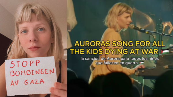 AURORA sings for Palestine and Gaza children | Al Bawaba