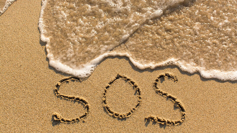 Giant SOS Sign in The Sand Saves Three Men on Tiny Pacific Island | Al ...