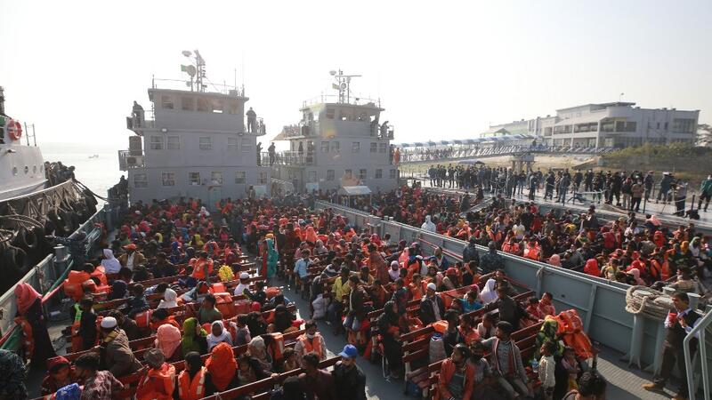 Forced Relocation: 1,700 Rohingya Refugees Arrive in The Isolated ...