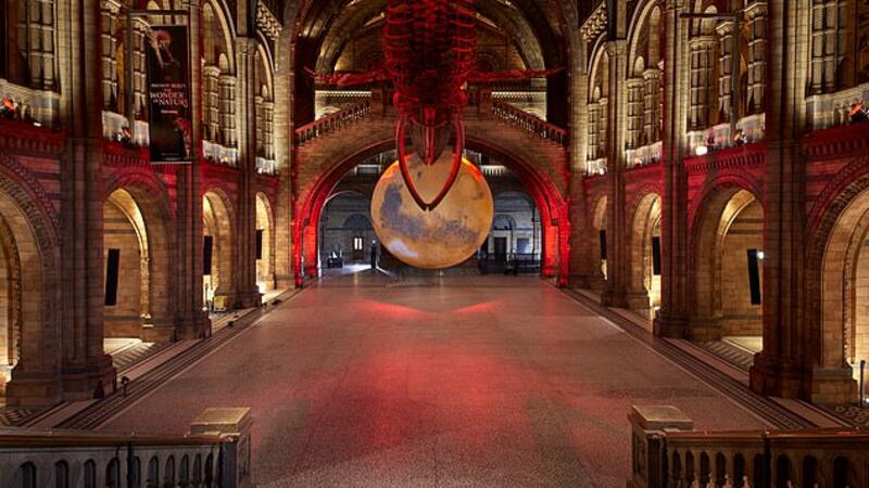 London's Natural History Museum Installs a Giant Mars Model | Al Bawaba