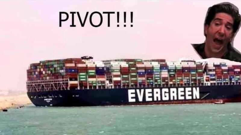 Top MEMES on Stuck Cargo Ship in Suez Canal | Al Bawaba