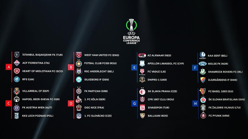 UEFA Europa Conference League Draw in Full | Al Bawaba