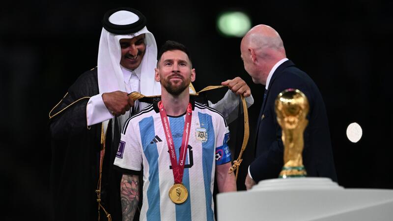 Messi offered $1m for World Cup trophy lift bisht by member of Oman ...