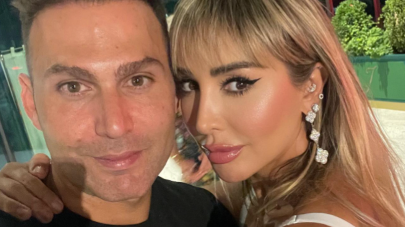 Joelle gives her husband sweet kiss on the lips | Al Bawaba