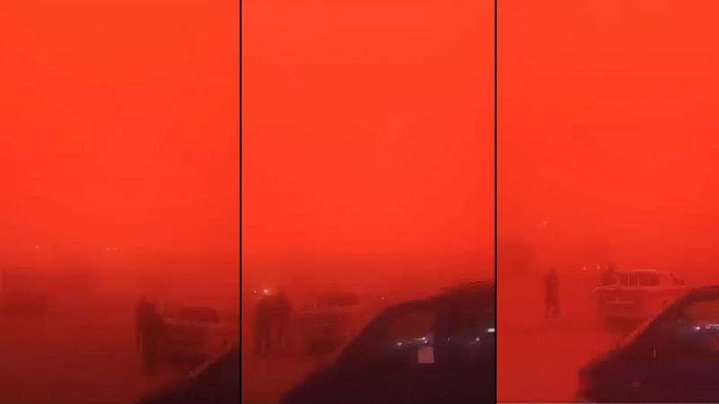 Red dust covers Libya, is it linked with storm Daniel? | Al Bawaba