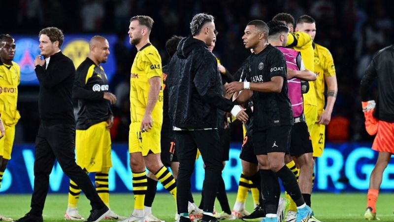 Borussia Dortmund vs PSG predicted lineups: Champions League