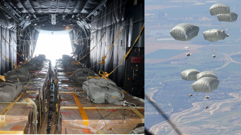 Video: US launches first airdrop mission for Gaza aid | Al Bawaba