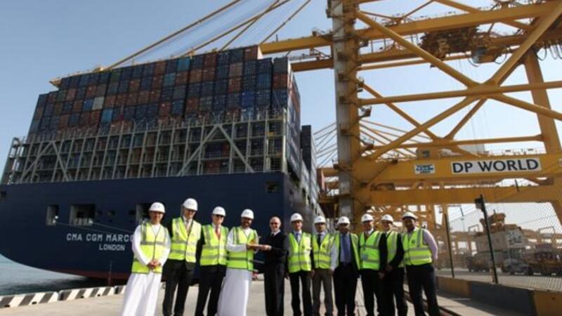 World’s largest man-made port welcomes world’s largest container ship ...