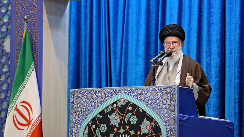 Iran's Khamenei Attacks 'American Clowns' While Holding a Gun During ...