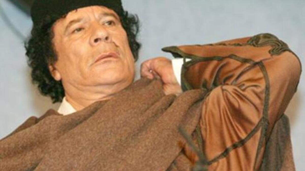 As Gaddafi stays low, a reminder of the revolutionary show he put on ...