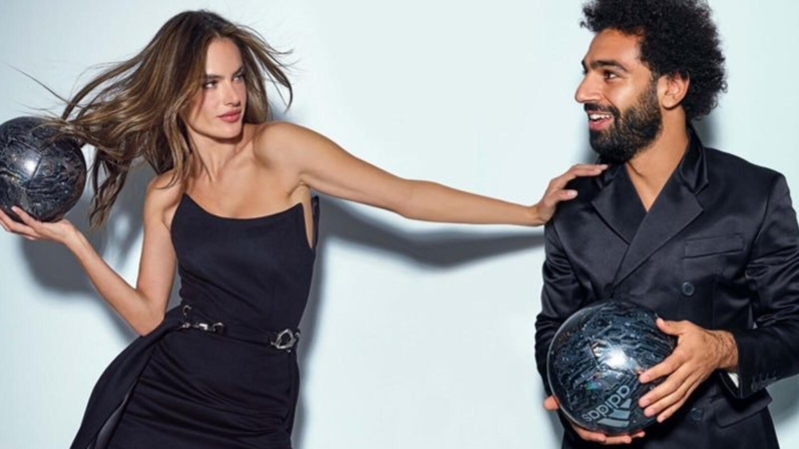 Mo Salah's Shirtless Shoot With Victoria's Secret Model Lands Him in ...