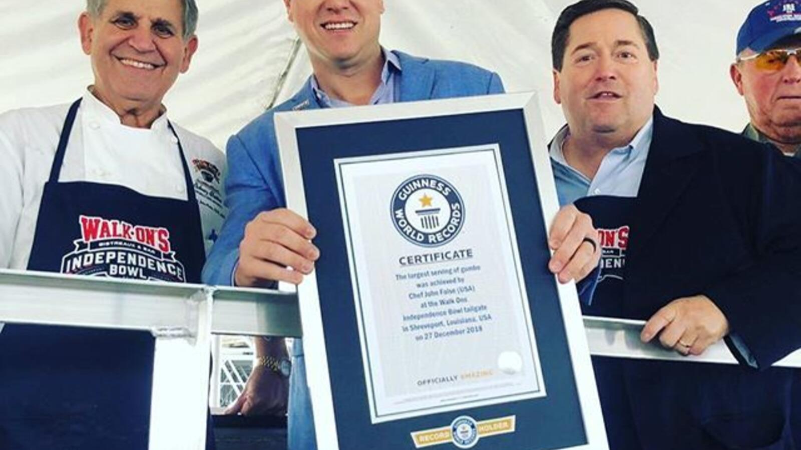 Chef John Folse Hits Guinness Record for Making 6,800-Pound Gumbo | Al ...