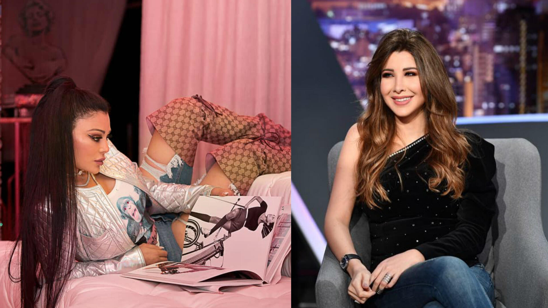 Haifa Wehbe Reacts to Nancy Ajram's Impersonation of Her | Al Bawaba