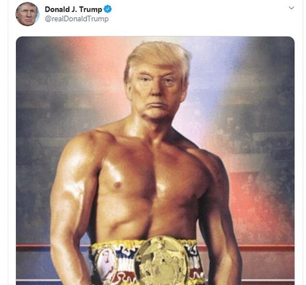 'Show me That Gorgeous Chest!': Trump Tweets a Photo of Himself as ...