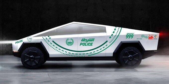 Dubai Police Hints it May Add Tesla's New Cybertruck to Its Fleet of ...