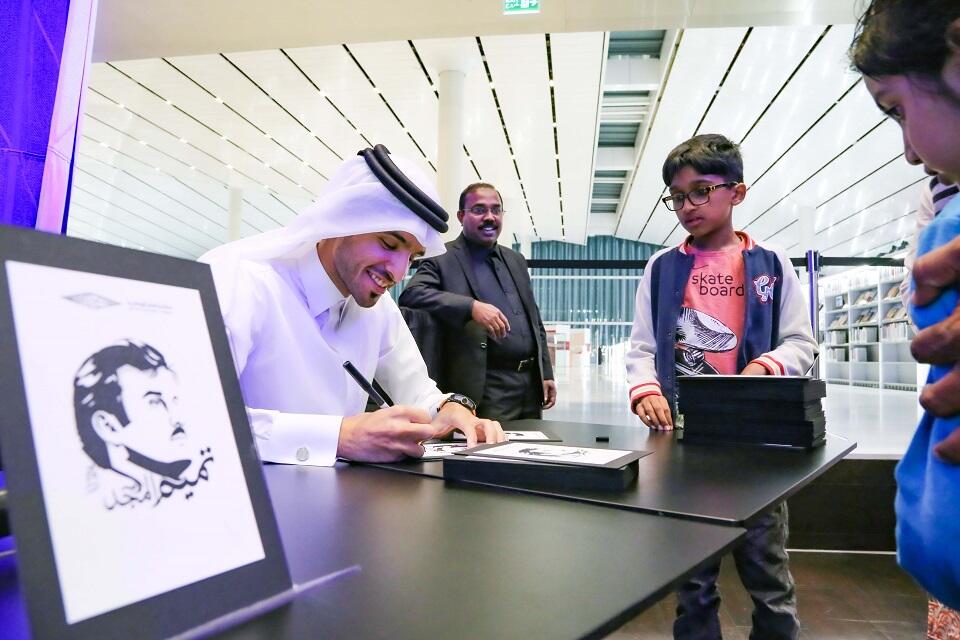 Renowned Qatari Artist Ahmed Al Maadeed Engages Visitors at Qatar ...