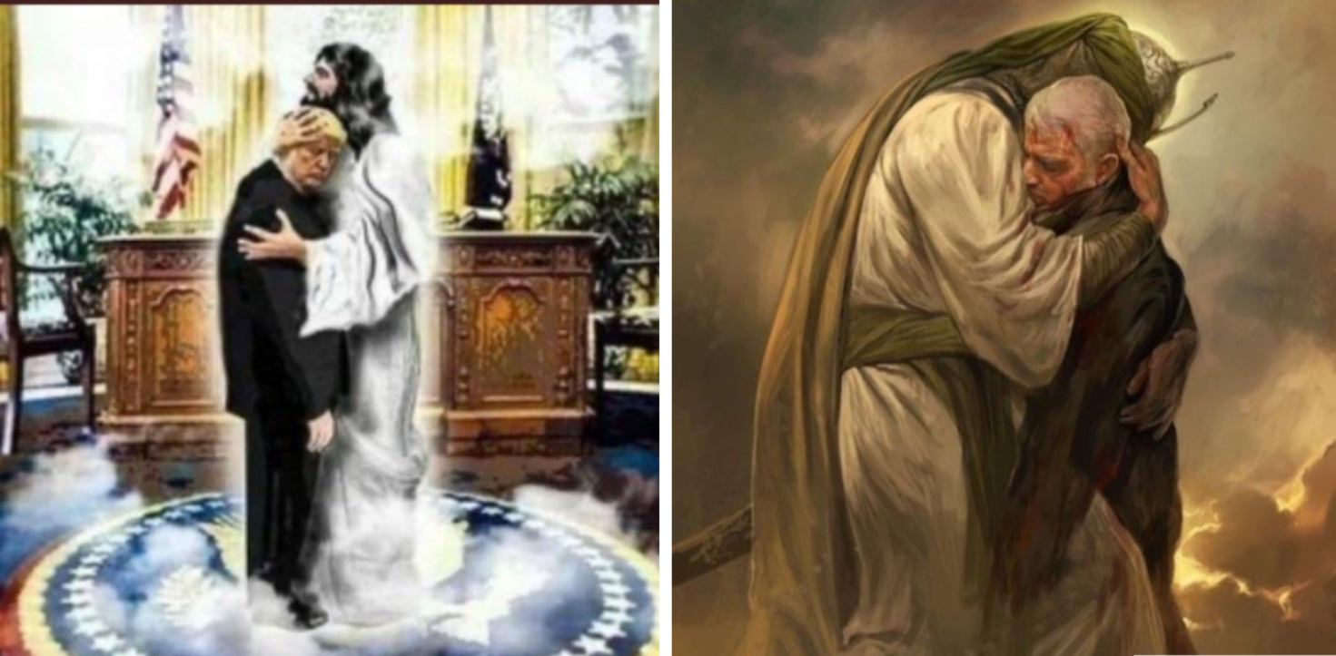 Was the Illustration of Jesus Hugging Trump a Response to Image of ...