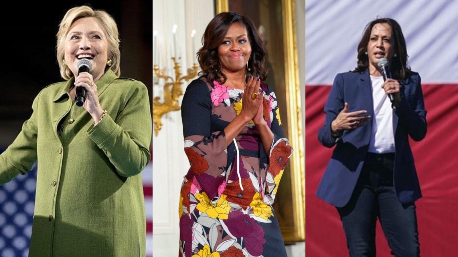 Kamala Harris, Michelle Obama, and Hillary Clinton All Wear Bipartisan ...