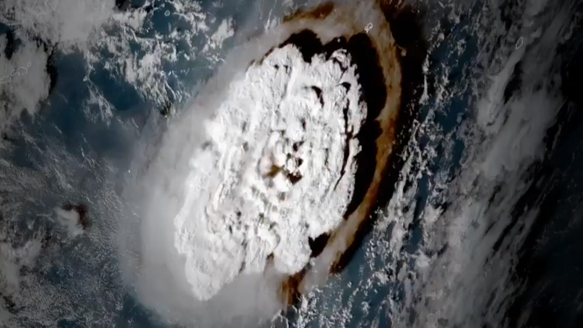 Explosive Volcano Eruption Seen From Space | Al Bawaba