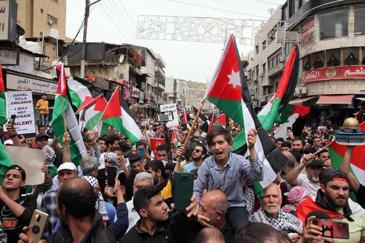 Mass Protests in Jordan Show Solidarity The Al Aqsa Palestinians | Al ...
