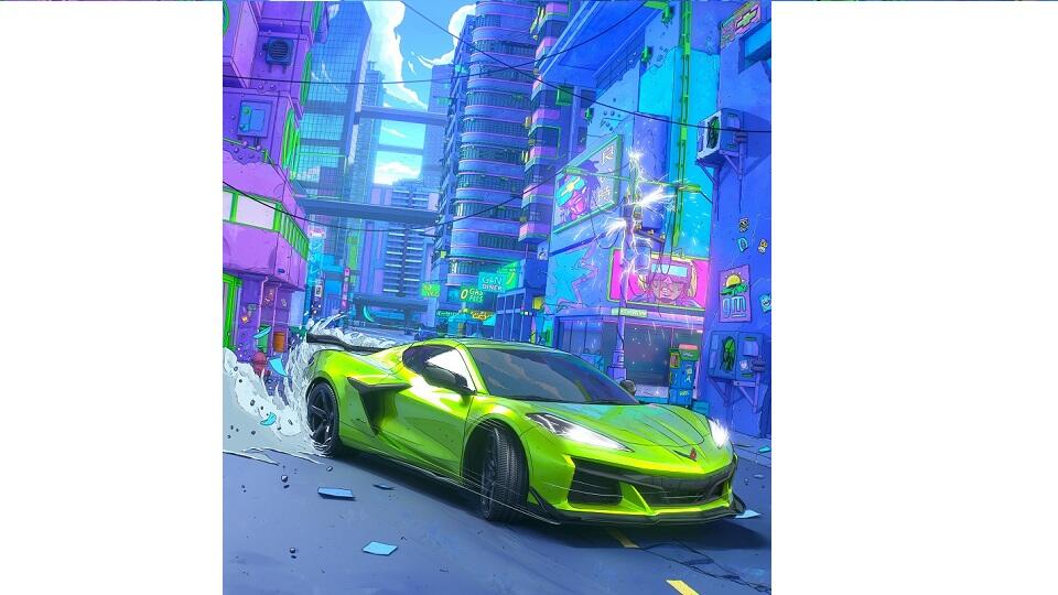 Exclusive Corvette NFT By Xsullo And Matching 2023 Z06 Head To Auction ...