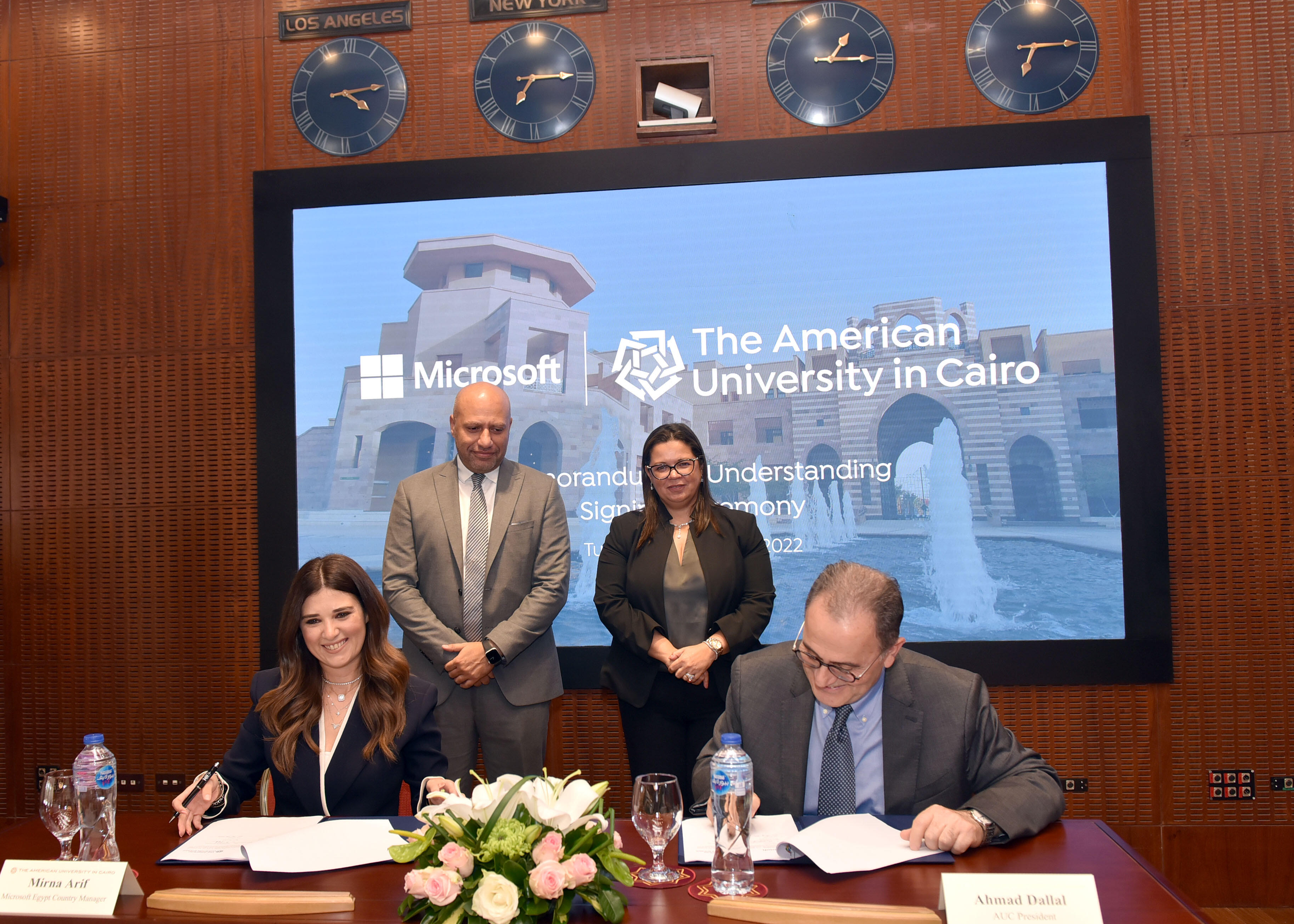 AUC and Microsoft Sign an MoU To Build Students’ Digital Capabilities ...