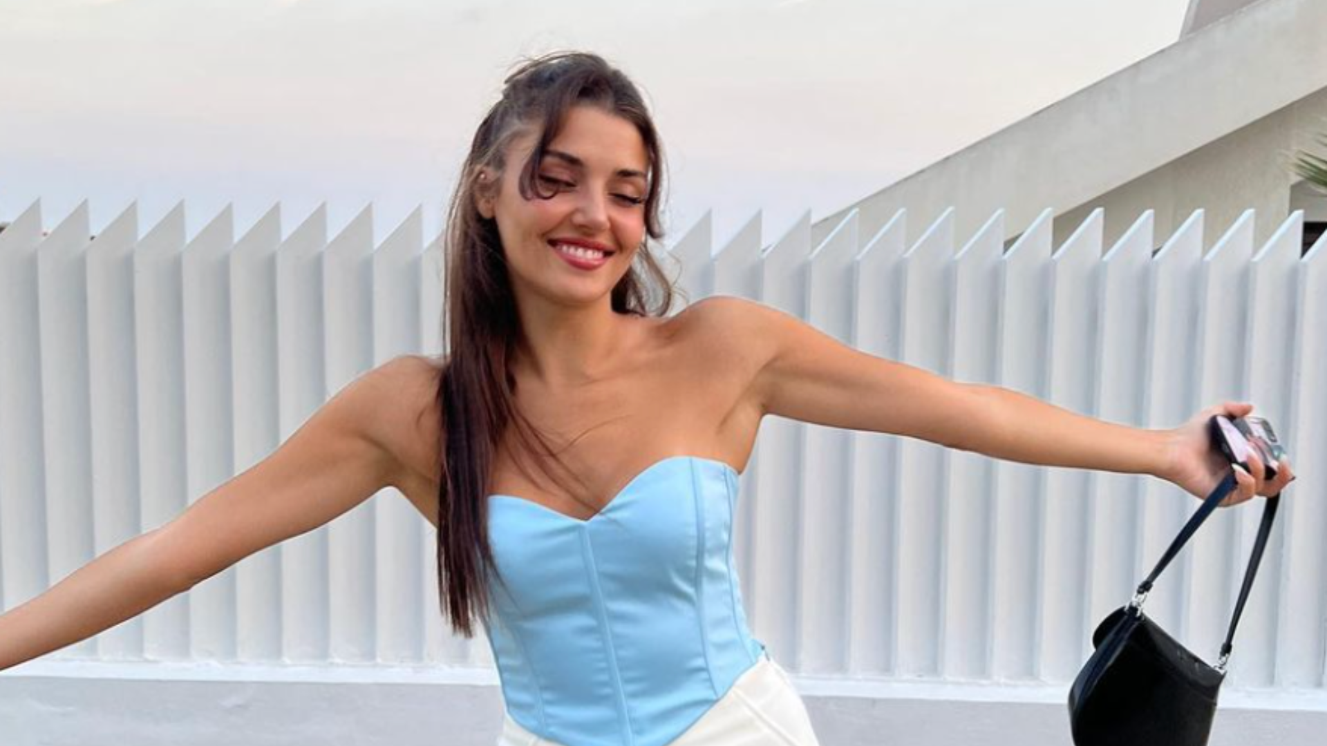 Pictures of Hande Erçel in Greece! | Al Bawaba