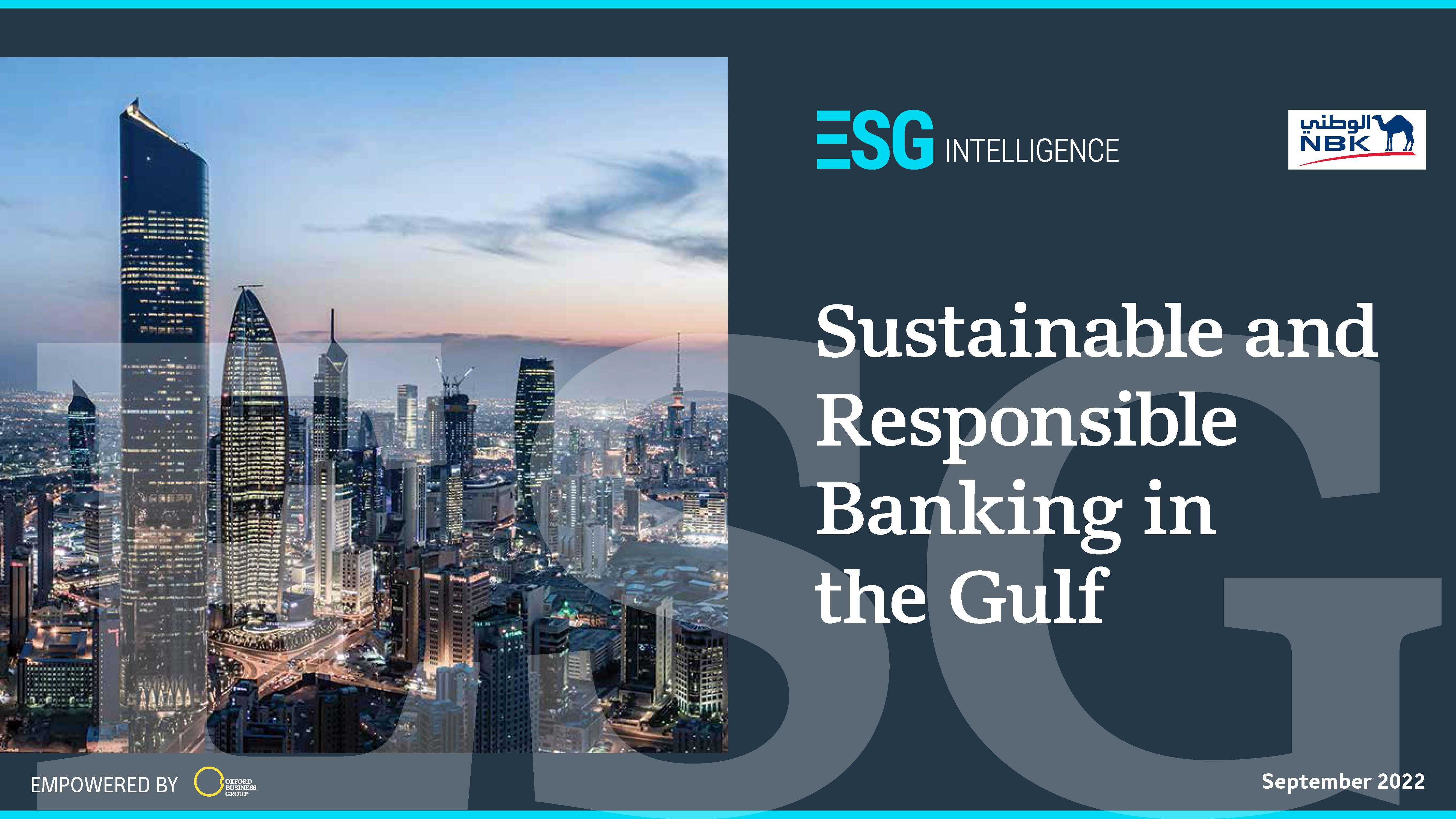 New ESG Intelligence Report Charts Growing Role of Sustainable Finance ...