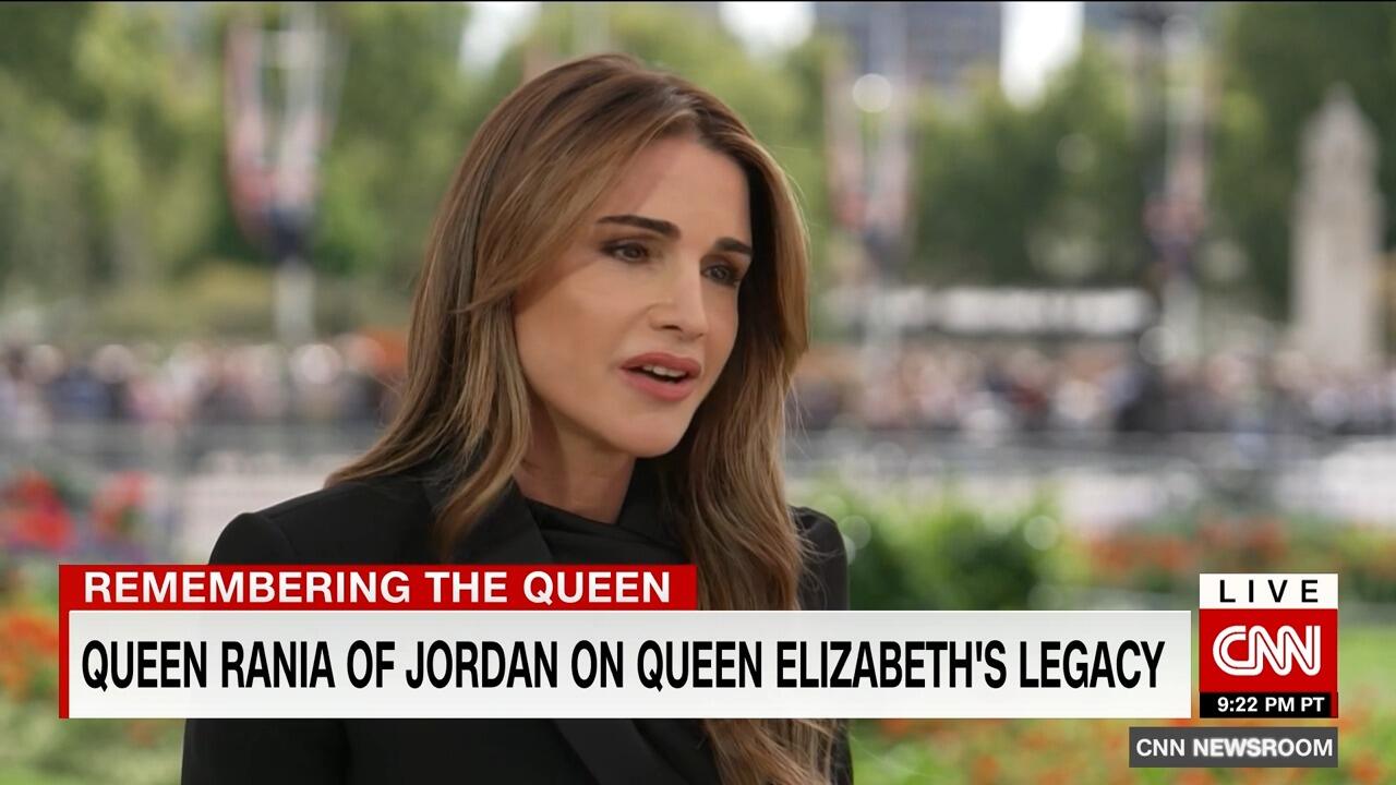 Queen Rania of Jordan says Queen Elizabeth was symbolically "Queen of ...