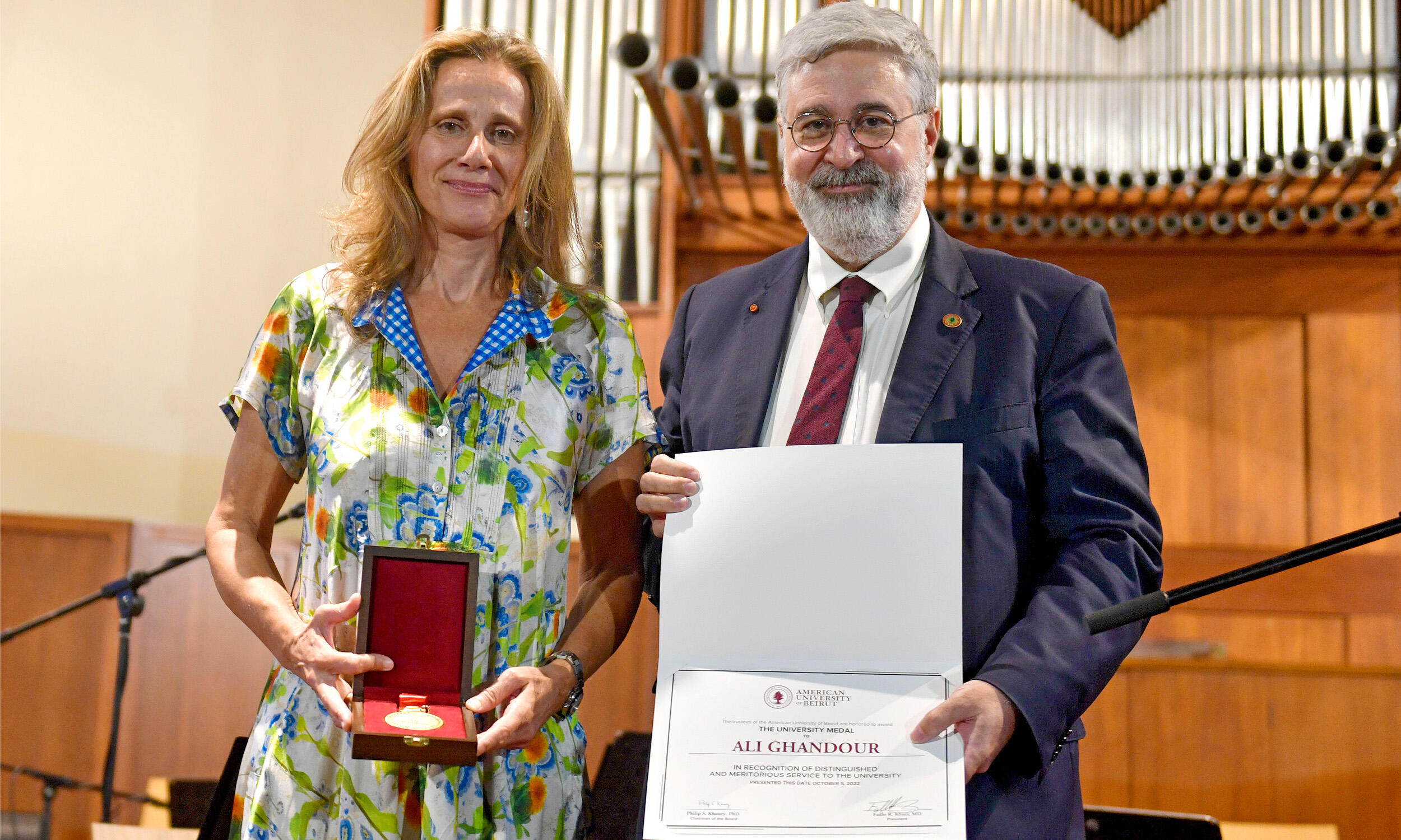 American University of Beirut Medal Honors The Late Trustee Emeritus ...