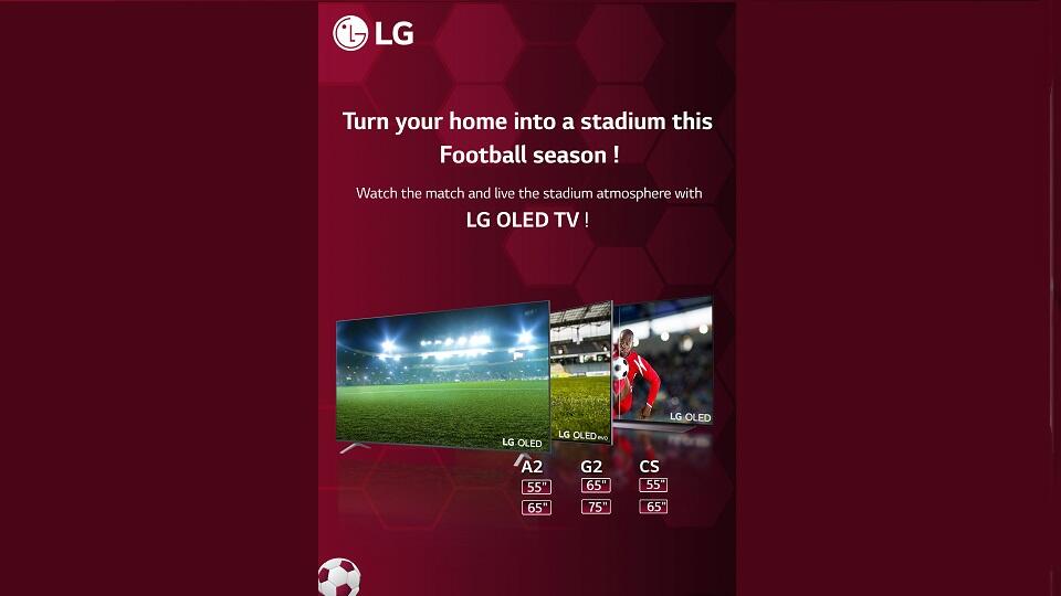 Turn your home into a stadium this football Season with LG OLED TVS ...