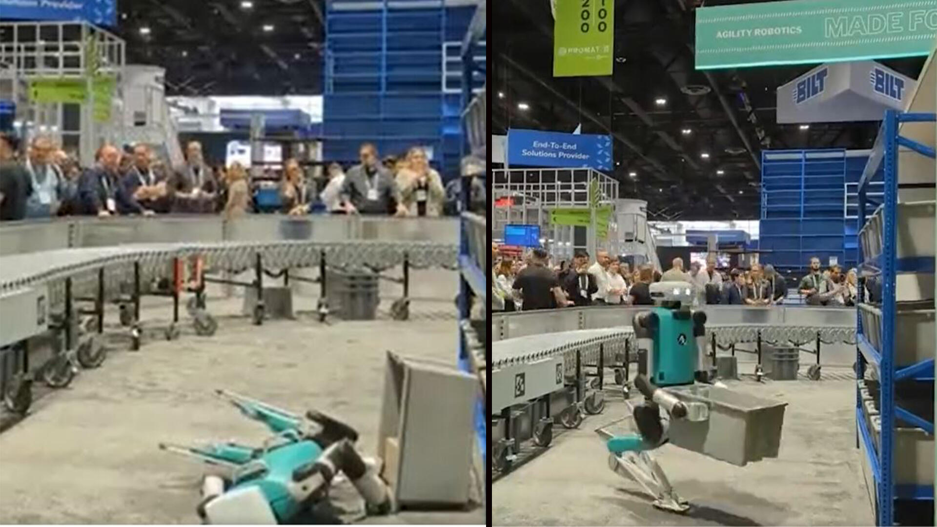 Video: robot collapses after 20 hours of work | Al Bawaba