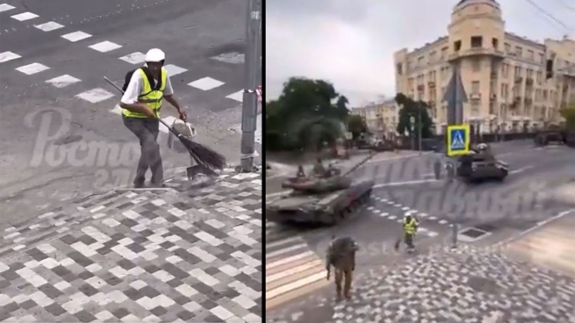 Video of Russian street cleaner goes viral online | Al Bawaba