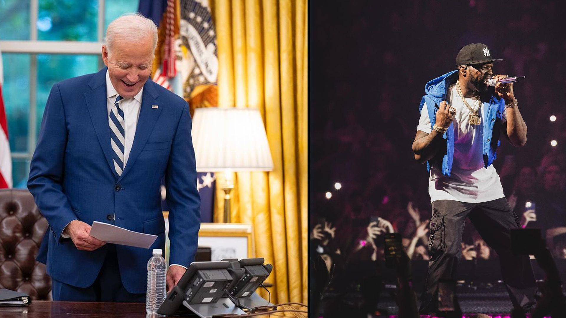 50 Cent is angry, Biden’s tan is the reason | Al Bawaba