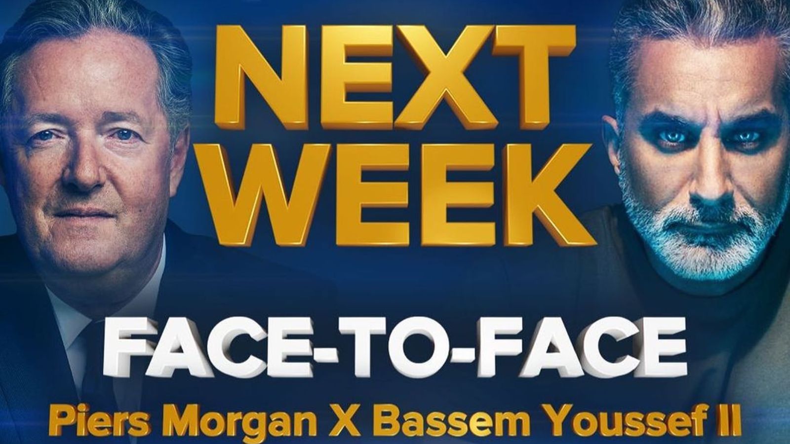 Bassem Youssef x Piers Morgan part 2 debate is next week.. And tickets ...