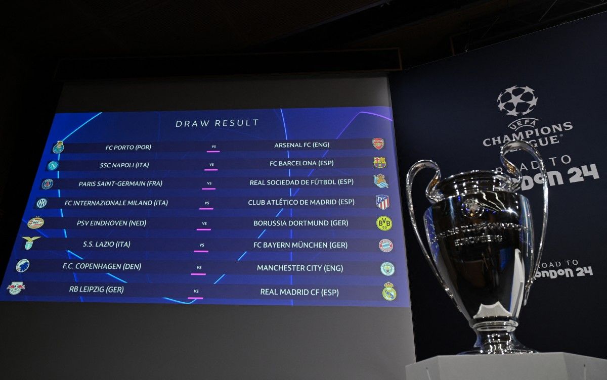 UEFA Champions League Round of 16 draw in full | Al Bawaba