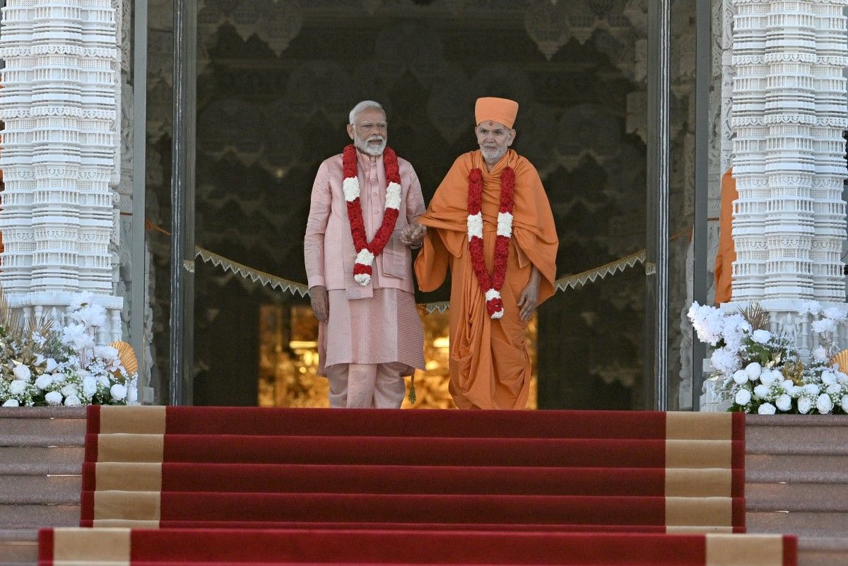 Narendra Modi inaugurates first Hindu Temple in Abu Dhabi | Al Bawaba