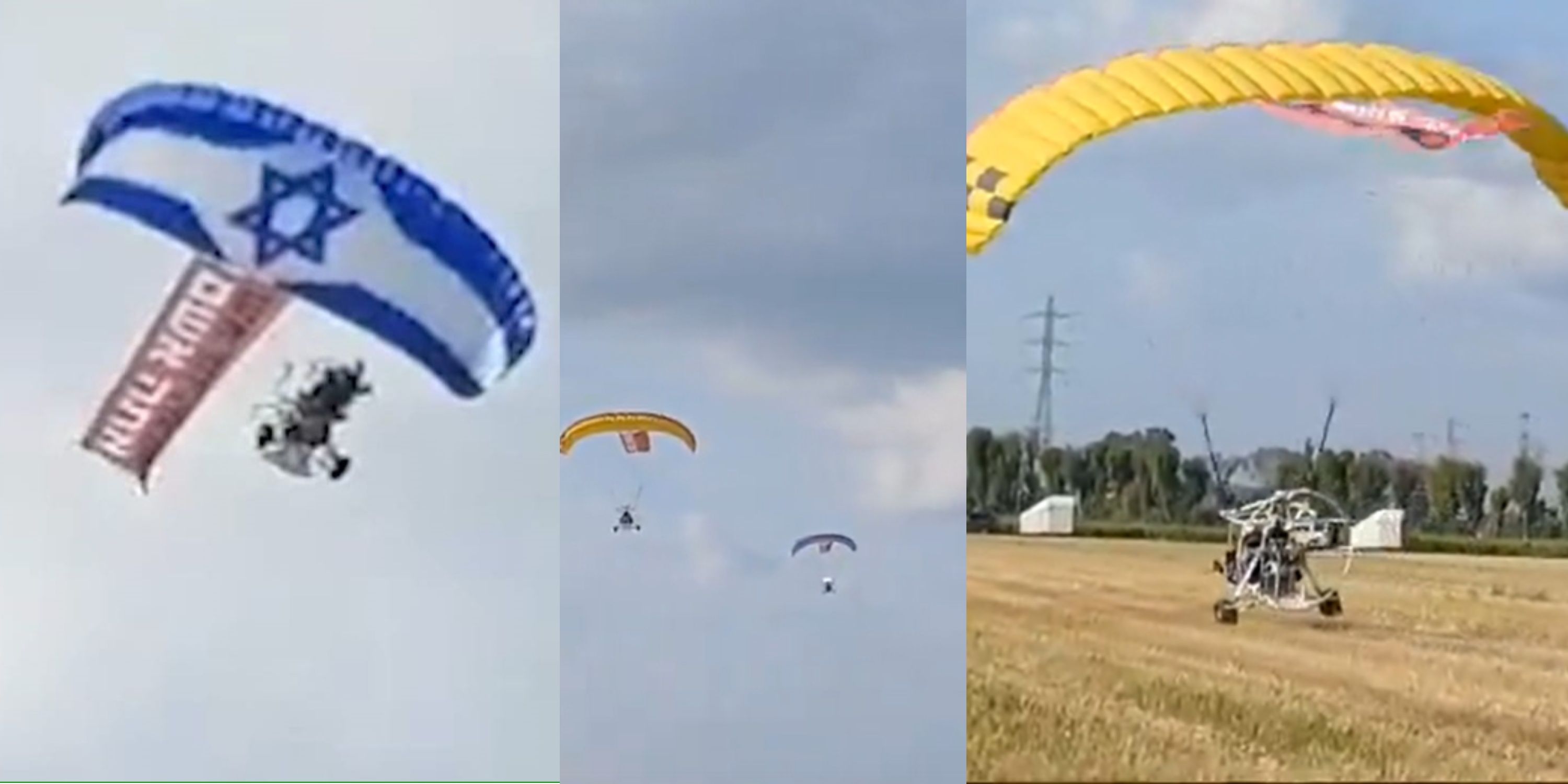 Another oct. 7':Israeli paragliders fly over Netanyahu's residence ...