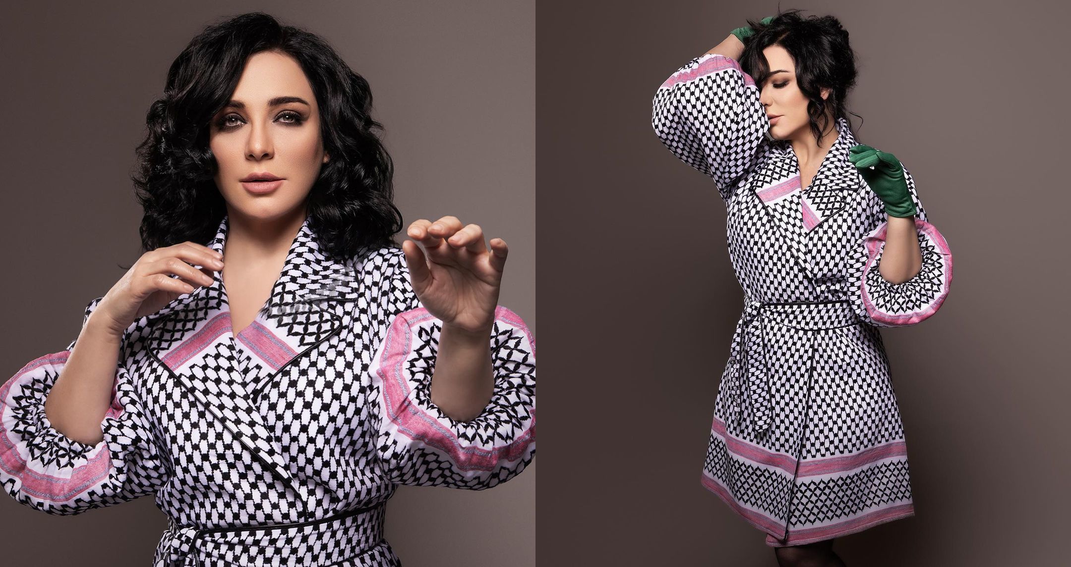 Sulaf Fawakherji shows solidarity with Palestine, wears Keffiyeh in ...