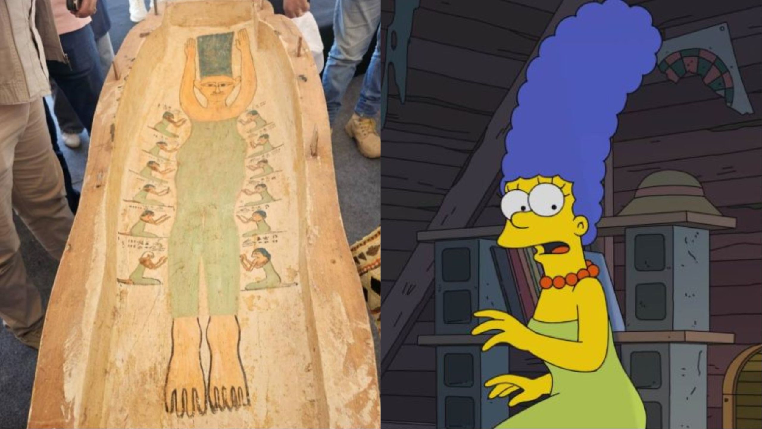 Marge Simpson found on 3,400 year old ancient coffin, sparking online ...