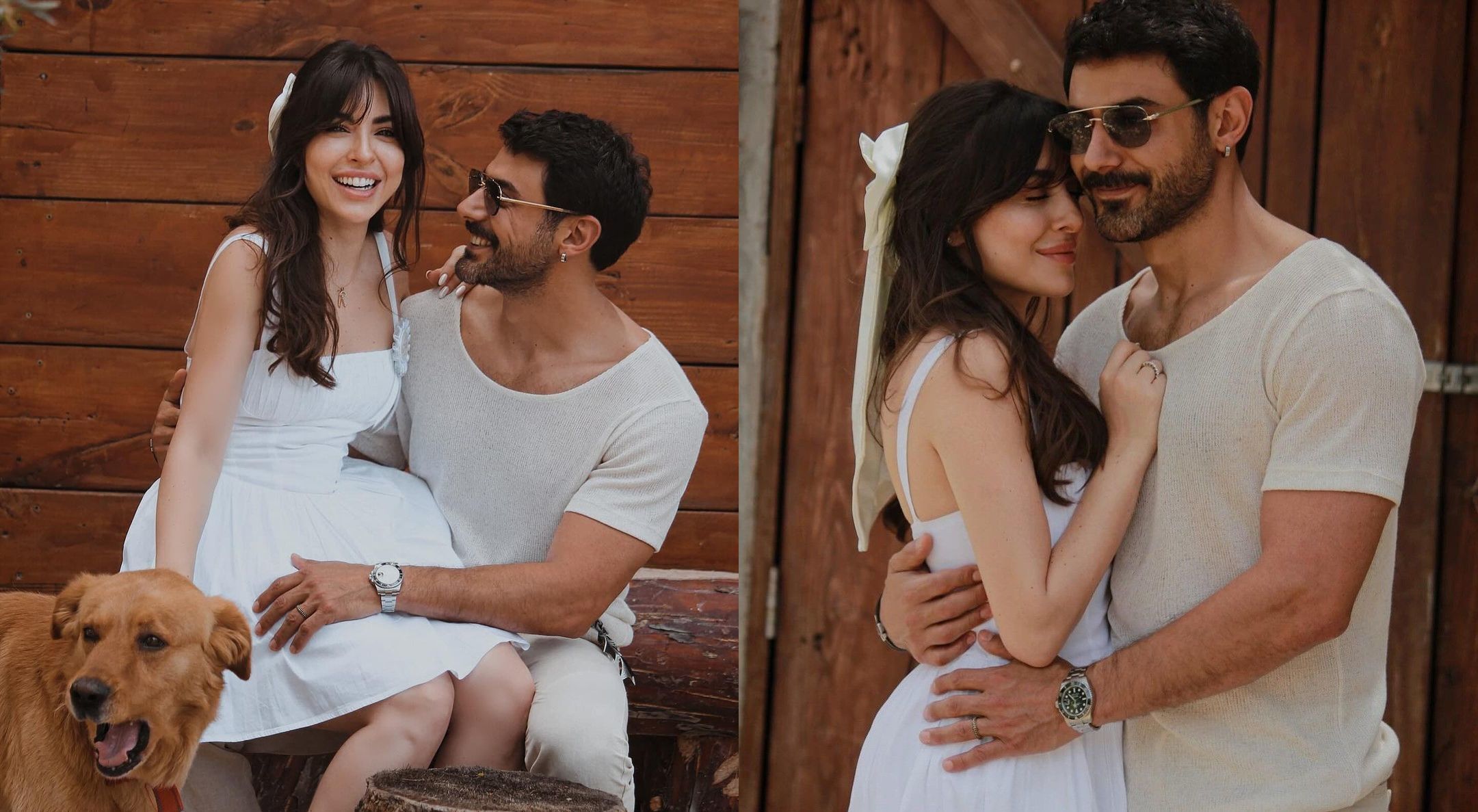 Sara Abi Kanaan and Wissam Fares as they tie the knot, marking the culmination of a beautiful ...