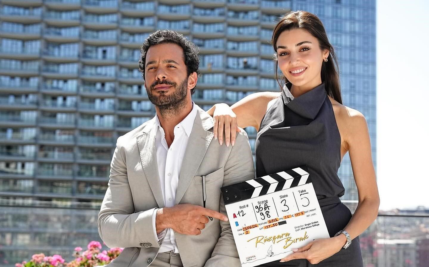 Barış Arduç and Hande Erçel wrap up filming for "Leave It to the Wind ...