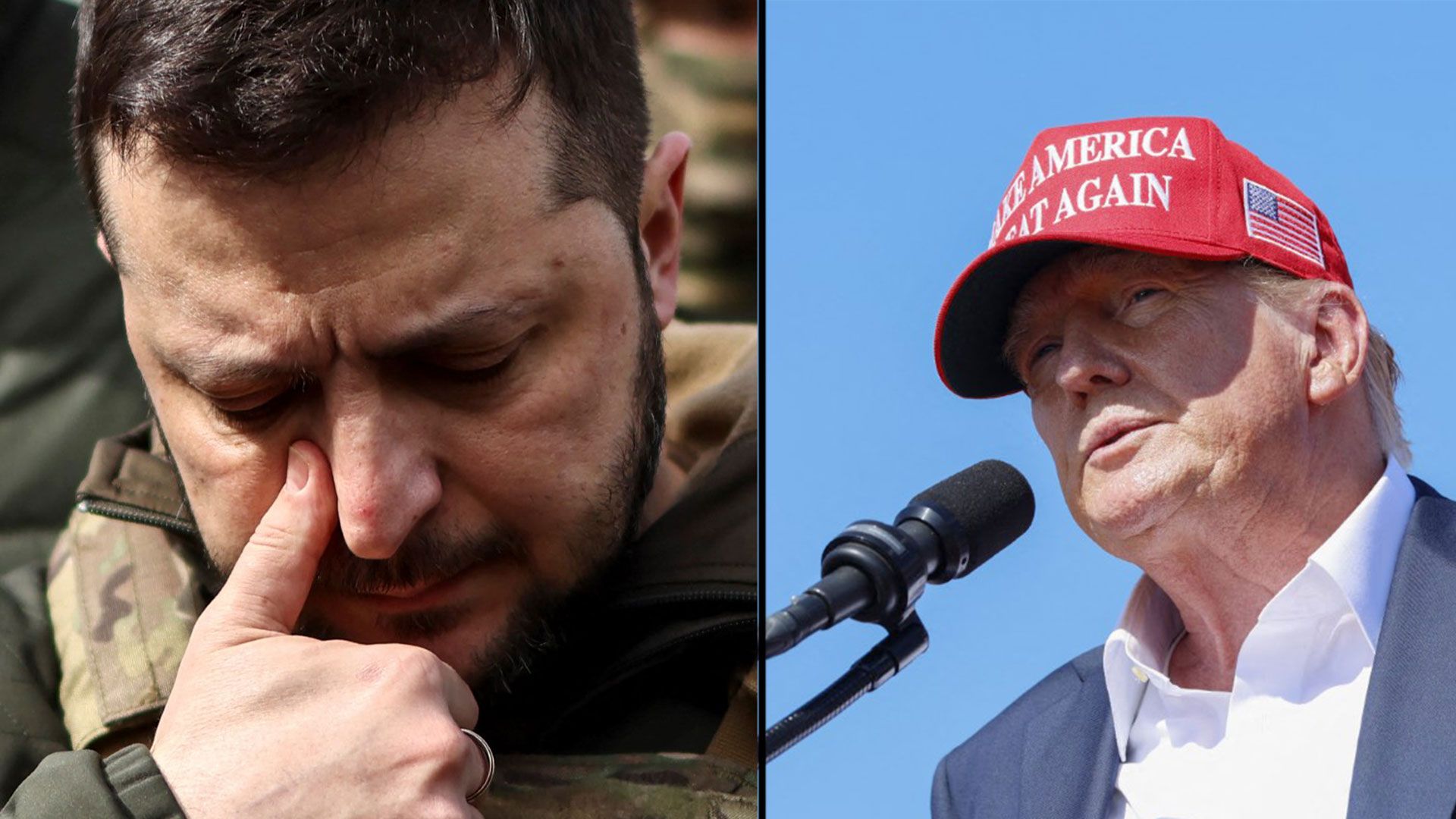 Leaked image: 'crying' Zelenskyy fears Trump's election victory | Al Bawaba