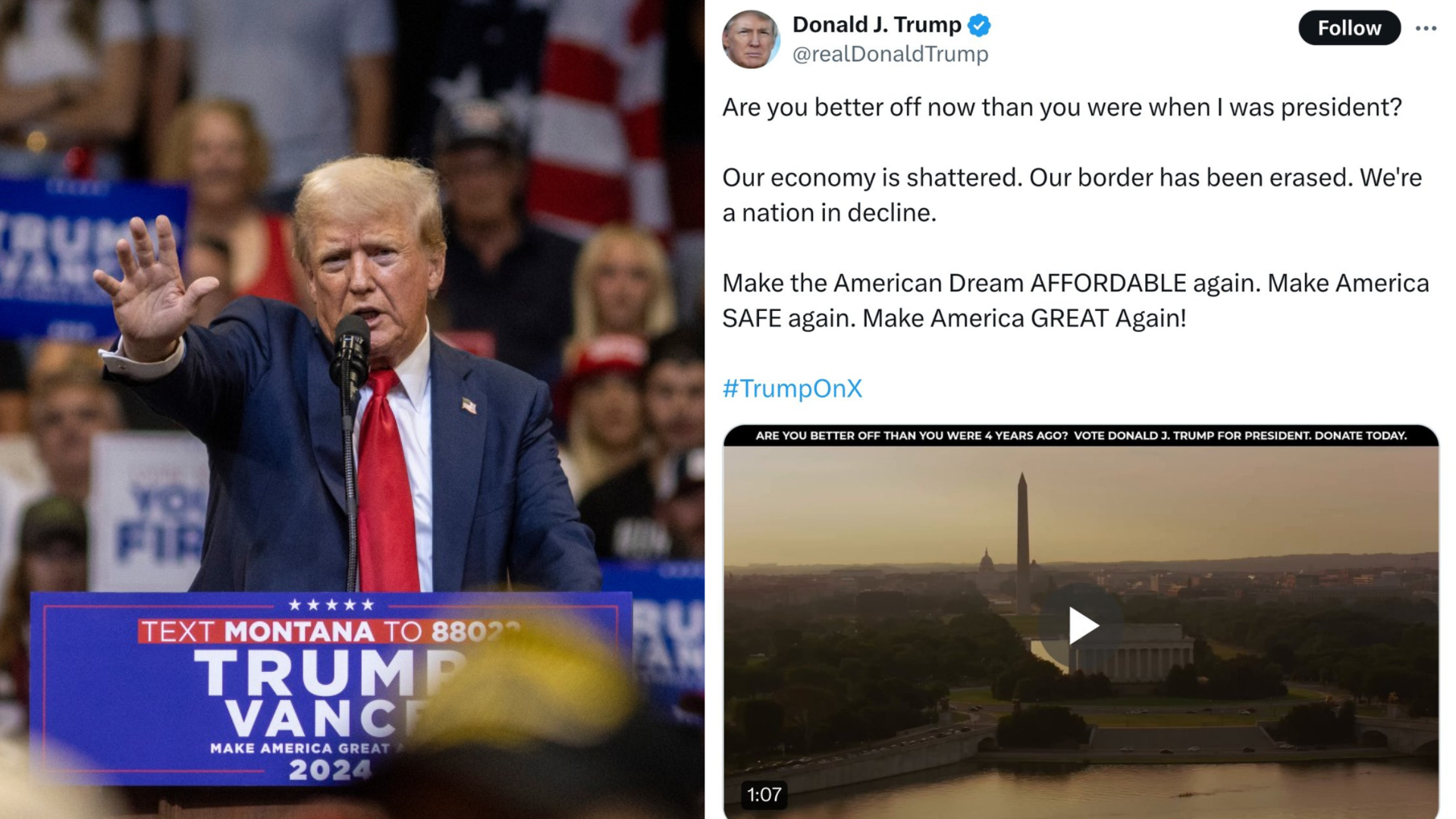 Donald Trump already running campaign ads on X | Al Bawaba