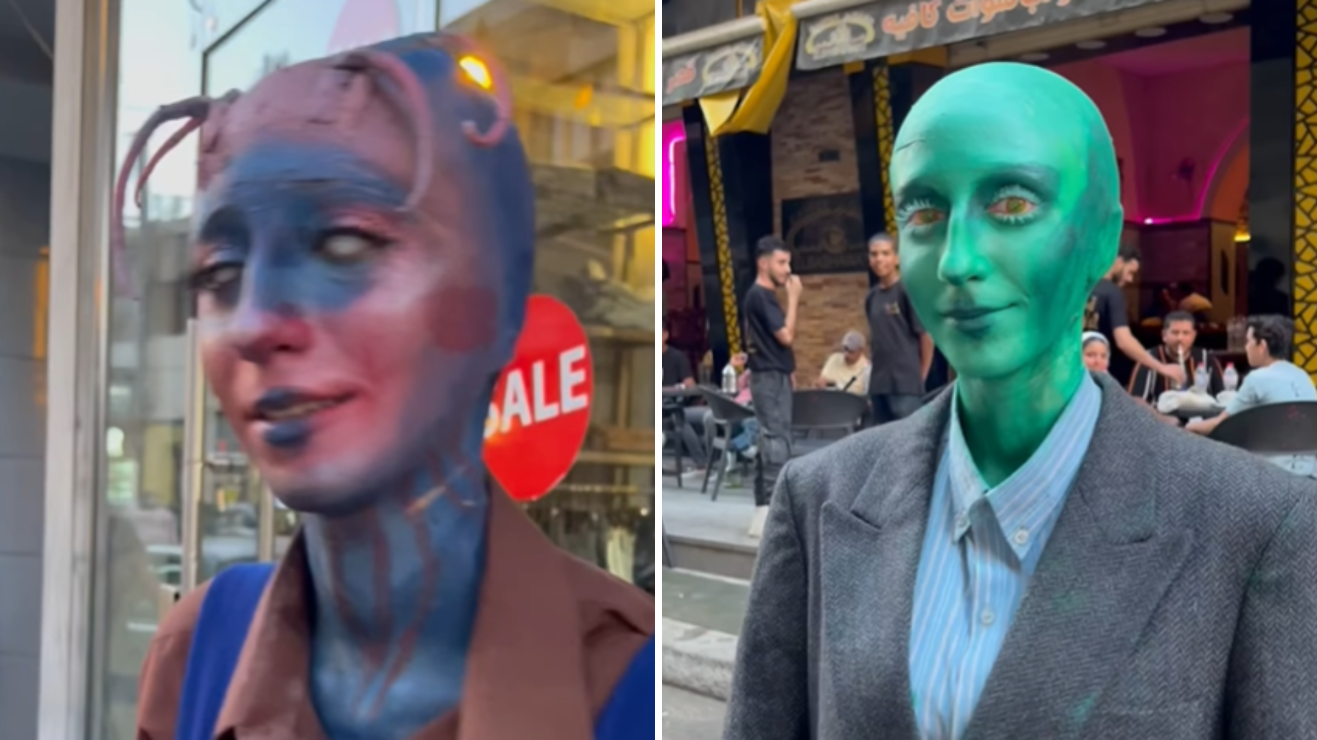 The story behind Egypt's alien, shaved head and antennas | Al Bawaba