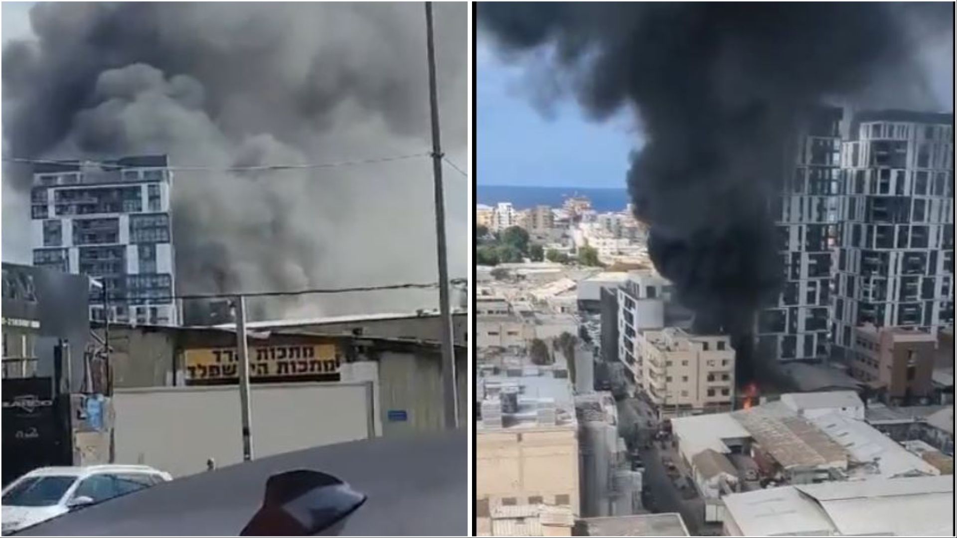 Massive fire breaks out in Tel Aviv | Al Bawaba
