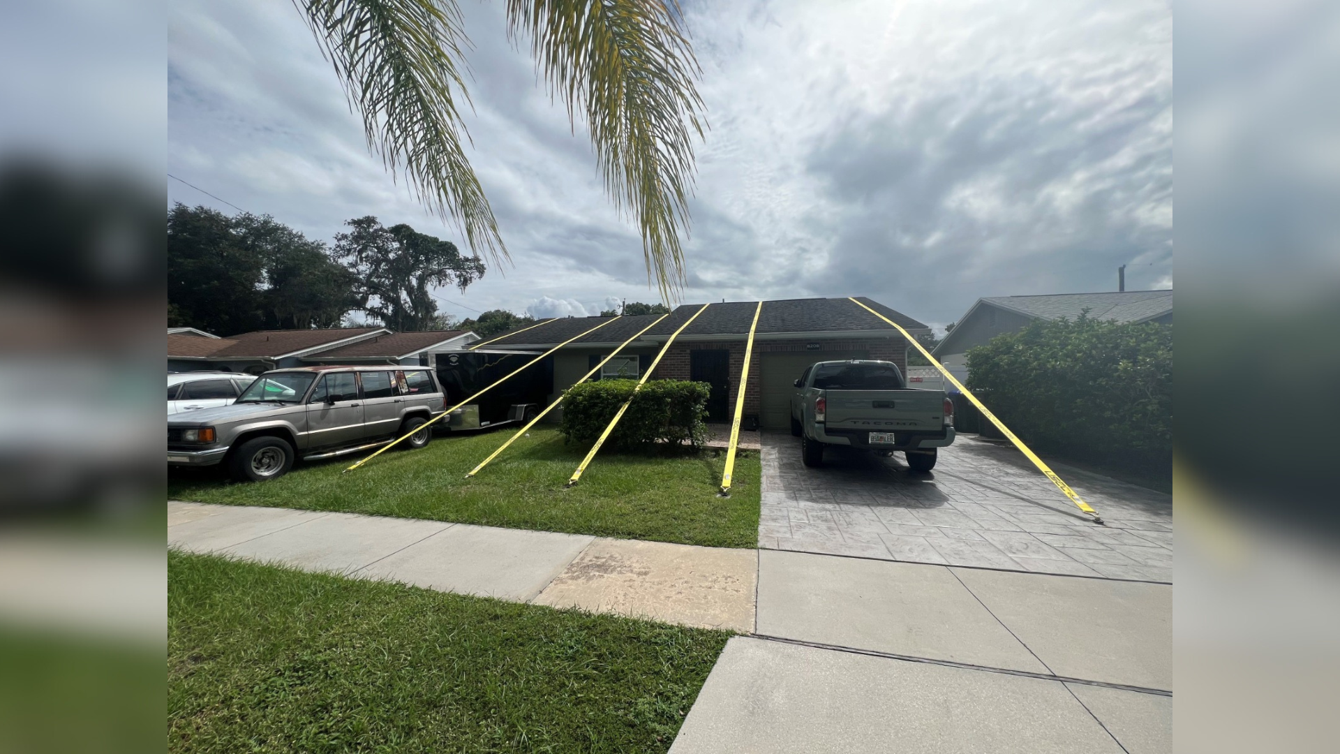 Florida family ties down their house amid Hurricane Milton | Al Bawaba