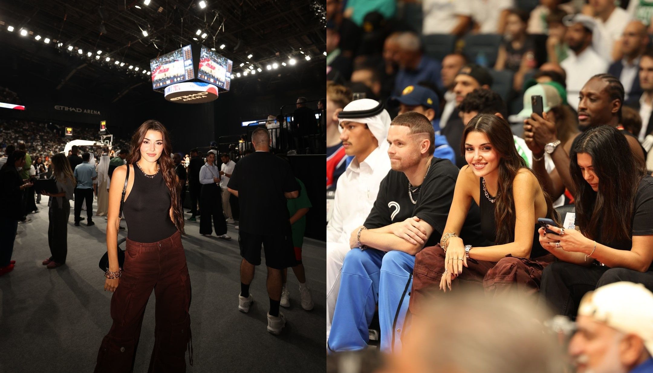 Hande Erçel's viral moment with street Basketball star "The Professor ...